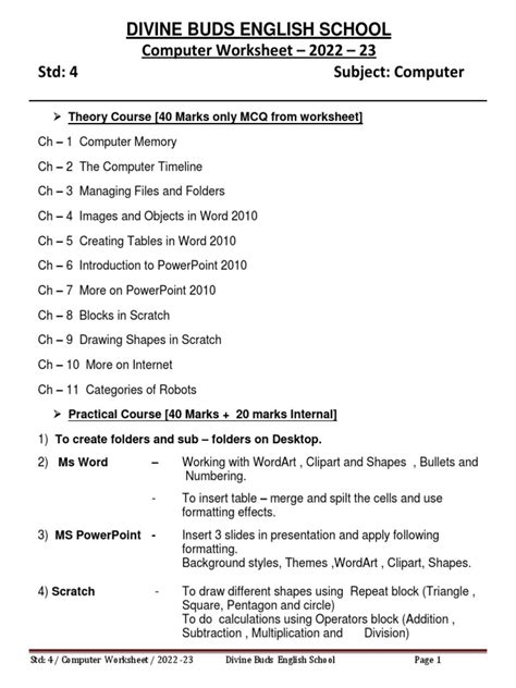 Std 4 Rs 11 Pdf Random Access Memory Read Only Memory
