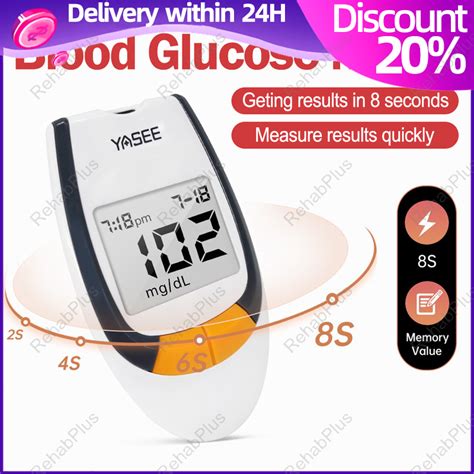 Rehabplus Glucometer Test Kit Yasee Glm 77 With 50pcs Test Strips
