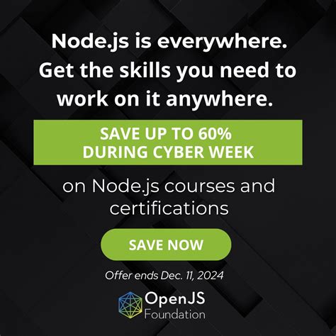 Linux Foundation Education On Linkedin Openjs Cyber Monday 2024 Save