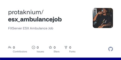 GitHub Protaknium Esx Ambulancejob FXServer ESX Ambulance Job