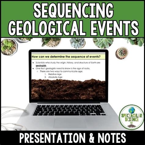 Sequencing Geological Events Presentation And Guided Notes Spectacular Science