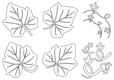 Pumpkin Leaf Pattern Printable