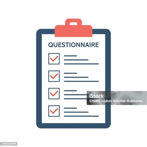 설문 조사 설문 조사 및 클립보드 종이 대 한 보고서 피드백 개념입니다 평면 스타일에 눈금 표시와 점검 표입니다 취업 신청서