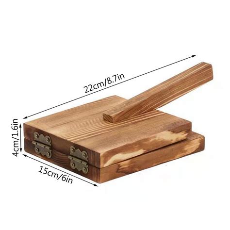 Badu Bg Инструмент за пресоване на дървено тесто Кнедли Опаковка Преса за пица Кръгъл кухненски