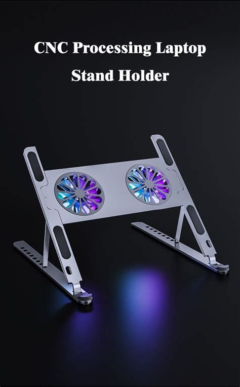 YICOSUN P11F Foldable Silent Dual Cooling Fan Laptop Stand For 13 To 16 Inch Laptops Shopee