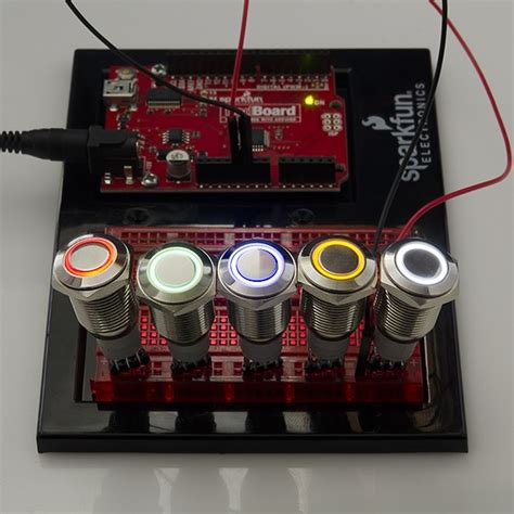 Metal Pushbutton Latching 16mm White Australia