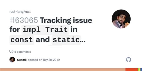 Tracking Issue For `impl Trait` In `const` And `static` Items And `let