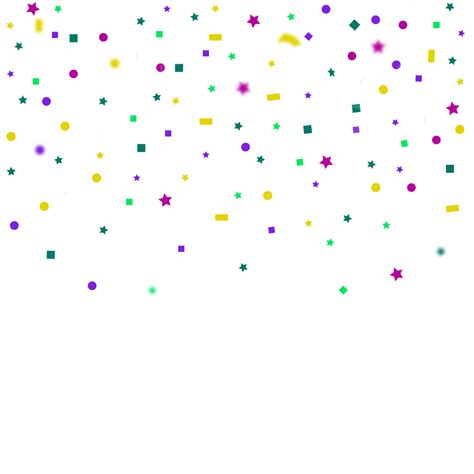 축하 색종이 조각 벡터 화려한 색종이 조각 평면 디자인에 투명 색종이 여러 가지 빛깔의 색종이 조각 디자인 Png