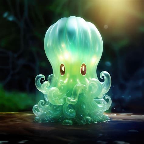 Premium Photo A Cute Foamy Translucent Ectoplasmic Spooky Ghost