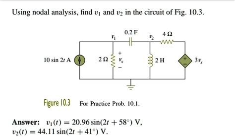solved solve using nodal analysis provide a detailed solution the
