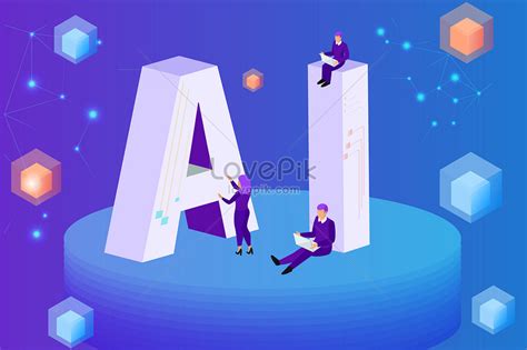 인공 지능 Ai 기술 벡터 일러스트 레이션 일러스트 무료 다운로드 Lovepik