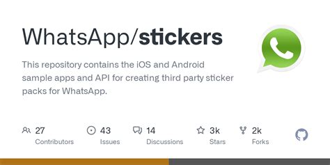 Github Whatsappstickers This Repository Contains The Ios And