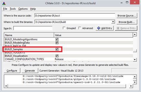 Open CASCADE Technology Building With CMake
