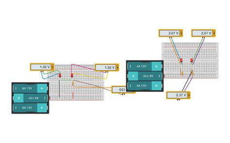Circuit Design Series Vs Parallel Leds Tinkercad