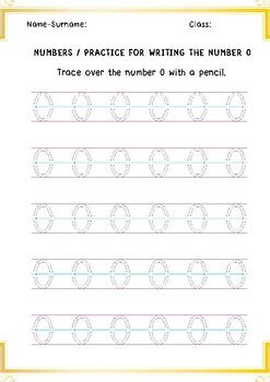 Practice For Writing The Number By Edu Worksheets TPT