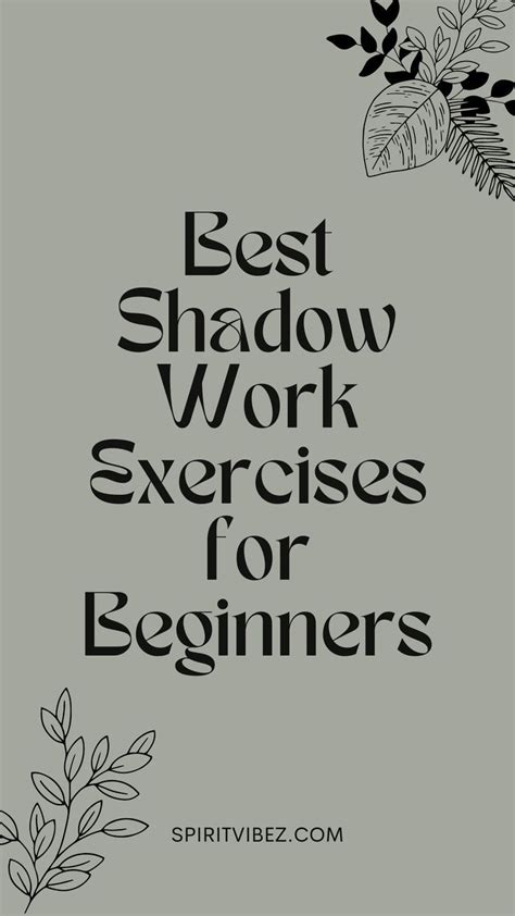 Best Shadow Work Exercises For Beginners Loss Art