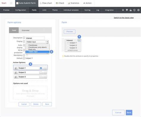 Auto Submit Form Evalanche Helpcenter