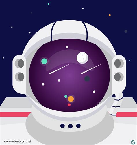 우주인 일러스트 Ai 무료다운로드 Free Astronaut Illustration Donwload 어반브러시