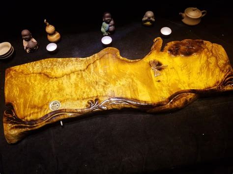 來自緬甸的厚禮黃金樟金絲楠茶盤 每日頭條