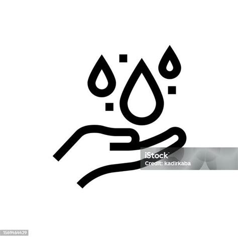 워터 라인 아이콘 디자인 픽셀 퍼펙트 편집 가능한 스트로크를 저장합니다 로고 기호 기호 환경 생태학 지구 도움의 손길 환경 보호 물에 대한 스톡 벡터 아트 및 기타 이미지