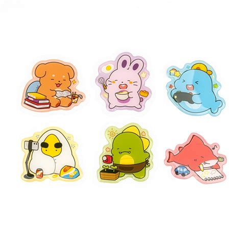 [픽셀리] 에폭시조각 스티커 6종 세트 Pixely Online Store