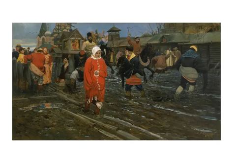 Andrei Ryabushkin Moscow Street On A Public Holiday Theworkspaceshop