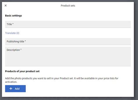 Product Sets