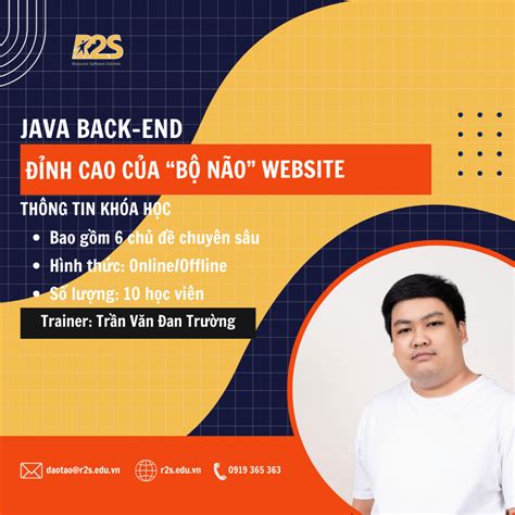 Khoá học Java back end R2S Academy