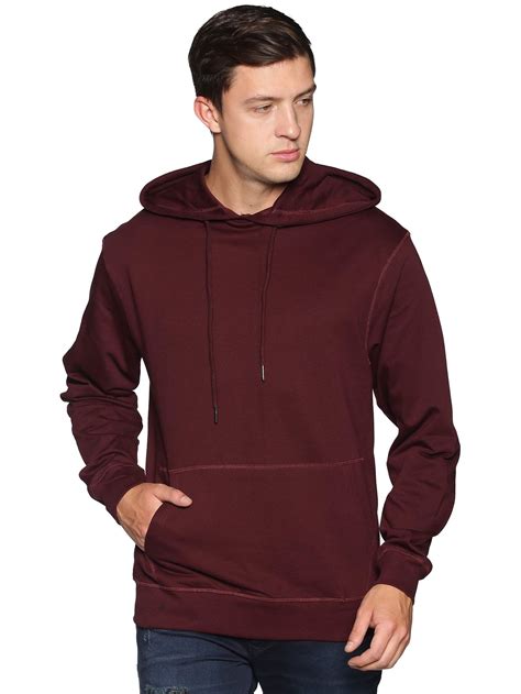 Klizzer Luxury 100 Cotton Hoodie For Men Warm Fleece Pullover Hoodies
