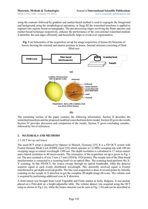 modified watershed approach for segmentation of complex optical coherence tomographic images