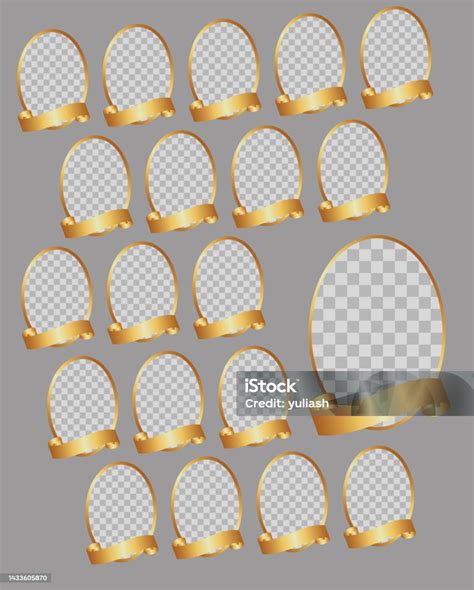 비문에 대 한 황금 곡선 리본 타원형 사진 프레임 세트입니다 초상화를위한 20 개의 빈 템플릿 졸업식 휴일 축하 사진 앨범 콜라주를위한 모형 주당순절 10 유치원에 대한