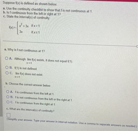 [solved] Suppose F X Is Defined As Shown Below A