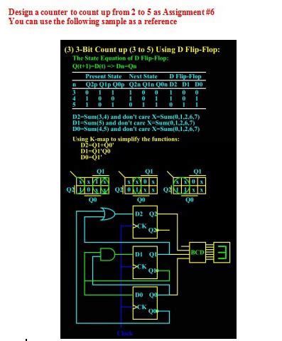 Design A Counter To Count Up From 2 To 5 As Chegg Com
