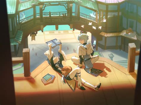 Xingqiu And Chongyun Genshin Impact Drawn By Mizuku Hei Danbooru