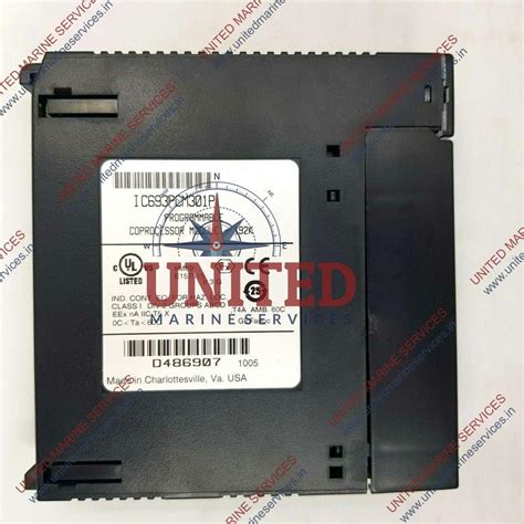 GE Fanuc IC693PCM301 IC693PCM301P Programmable Coprocessor 192K NEW United Marine Services