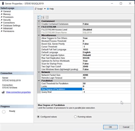 Sql Server Max Degree Of Parallelism