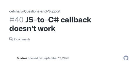 js to c callback doesn t work · issue 40 · cefsharp questions and support · github