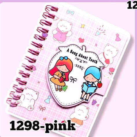 Jual Mini Binder Book Notebook Binder Notebook Lucu Cartoon Diary Minibook Memo Kecil Buku Memo