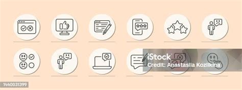 피드백 설정 아이콘입니다 서비스 체크 표시가있는 클립 보드 좋아요 싫어요 원형 차트 체크리스트 상자 별표 등급 엄지 손가락 이모티콘 반응 댓글을 평가하십시오 통신 파스텔 색