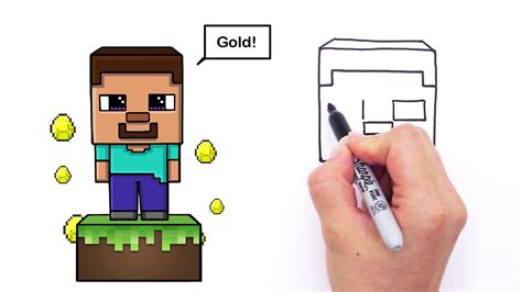 Steve Drawing Minecraft How To Draw Steve From Minecraft Minecraft
