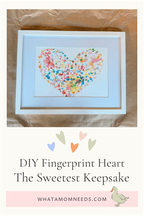 Diy Fingerprint Heart The Perfect Handmade T For Grandma