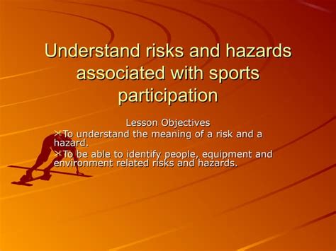Sports And Potential Hazards Ppt