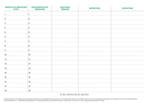 45 Free Printable Headache Diary Templates [pdf Excel]