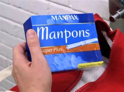 Manpons - как бы выглядела реклама тампонов для мужчин, если бы у них ...