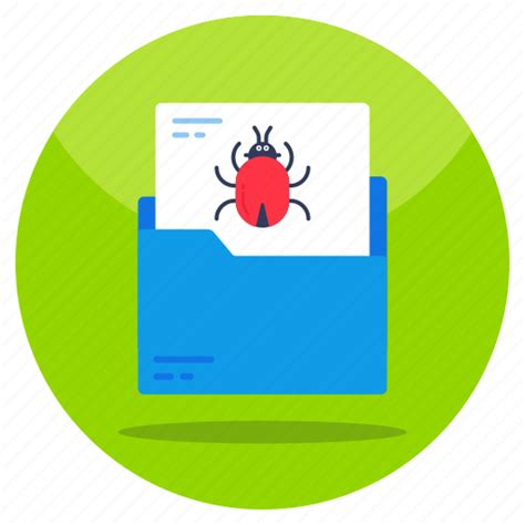 Infected Folder Folder Bug Folder Virus Malware Folder Infected Document Icon Download On