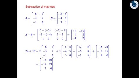 Scalar Multiplication Of Matrices Worksheets