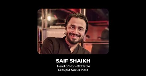 Saif Shaikh Joins Groupm Nexus India As Head Of Non Biddable