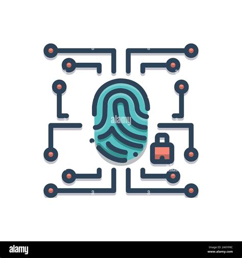 Illustration For Biometric Data Security Stock Vector Image And Art Alamy
