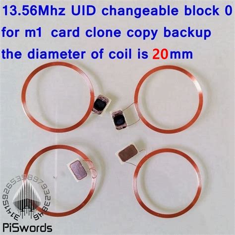 Pcs Lot NFC Coil UID Changeable Antenna With Block Mutable Writeable Chip For Mf S