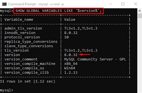 จะตรวจสอบเวอร์ชัน Mysql โดยใช้ Windows Terminal ได้อย่างไร